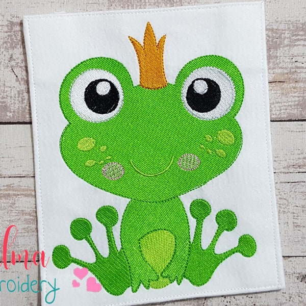 Frog Embroidery - Etsy