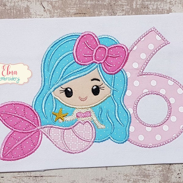 Mermaid 6th Birthday - Etsy