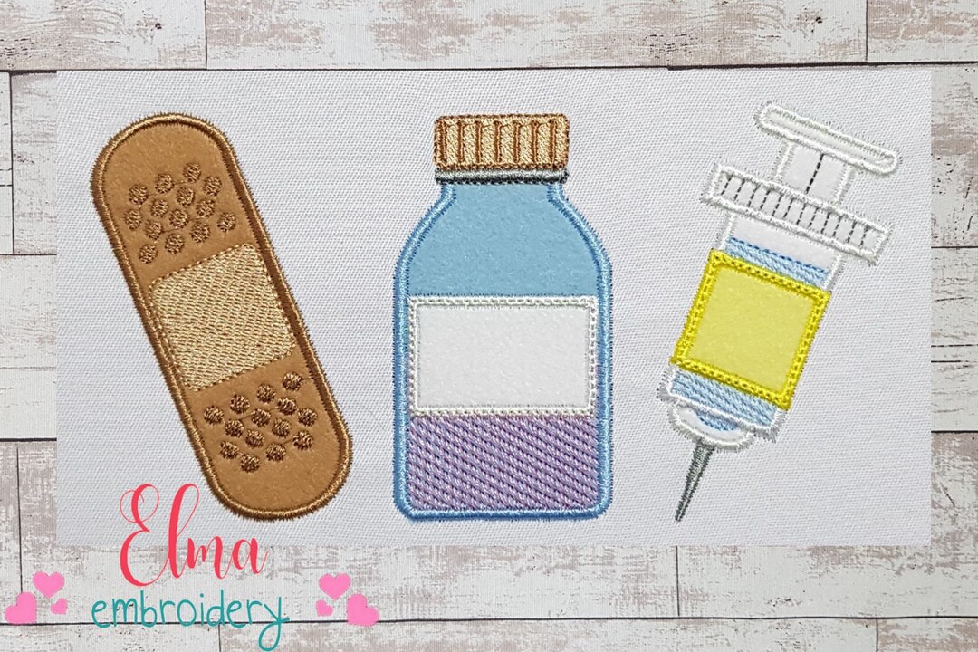 First Aid Kit - Machine Embroidery Design - Applique - Fist Aid ...