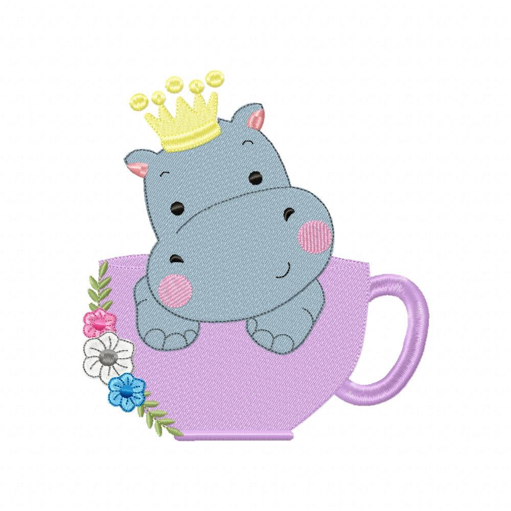 Prince Animals in the Cup Machine Embroidery Design Fill - Etsy