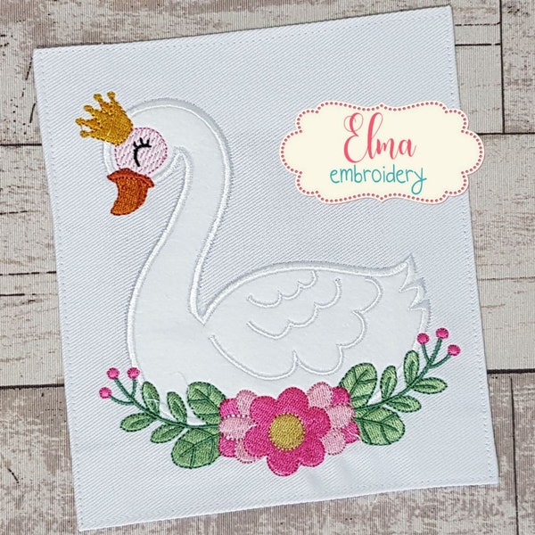Swan Embroidery - Etsy