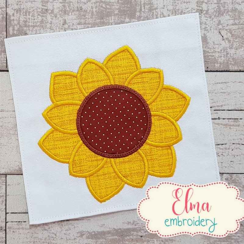Sunflower Applique - Etsy