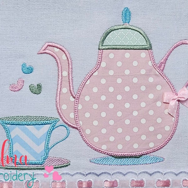 Teapot Applique - Etsy