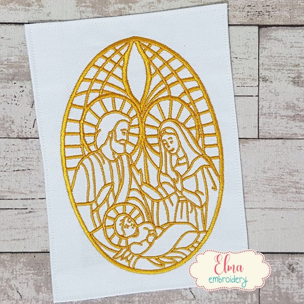 Stained Glass Machine Embroidery Designs - Etsy