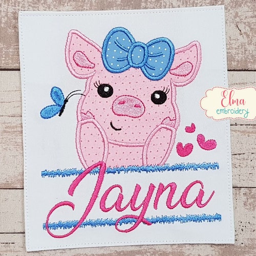 Pig Machine Embroidery Design - Etsy
