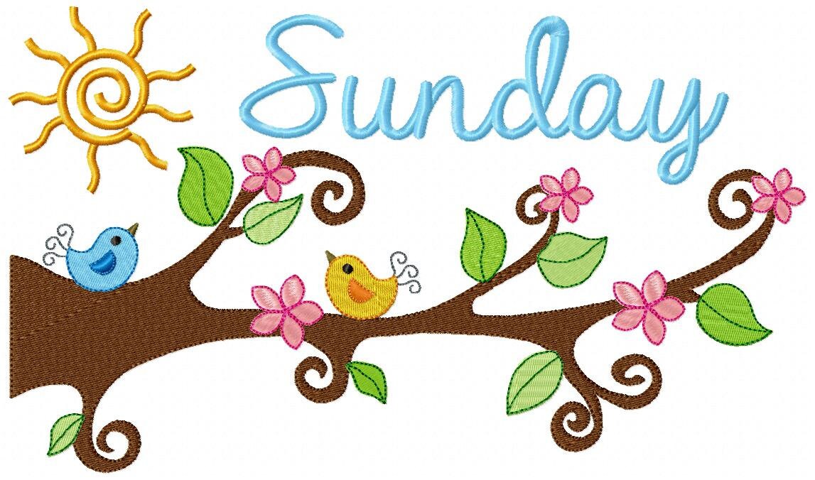 Days of the Week Birds and Butterfly Fill Stitch and | Etsy