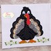 Thanksgiving Turkey - 4x4 5x4 5x7 - Thanksgiving Embroidery - Machine ...