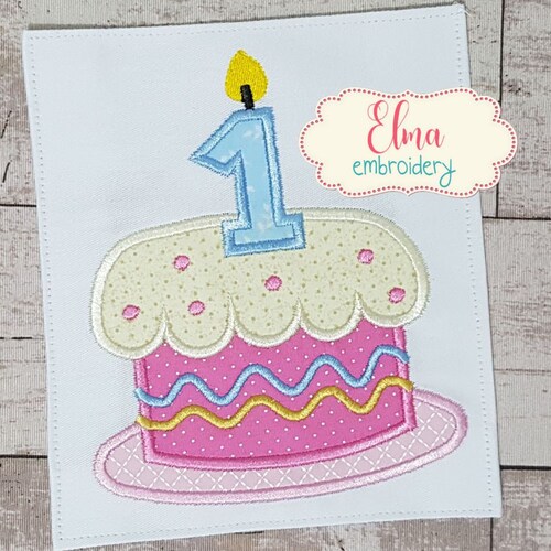 1st Birthday Applique Design / Cupcake Applique Embroidery - Etsy