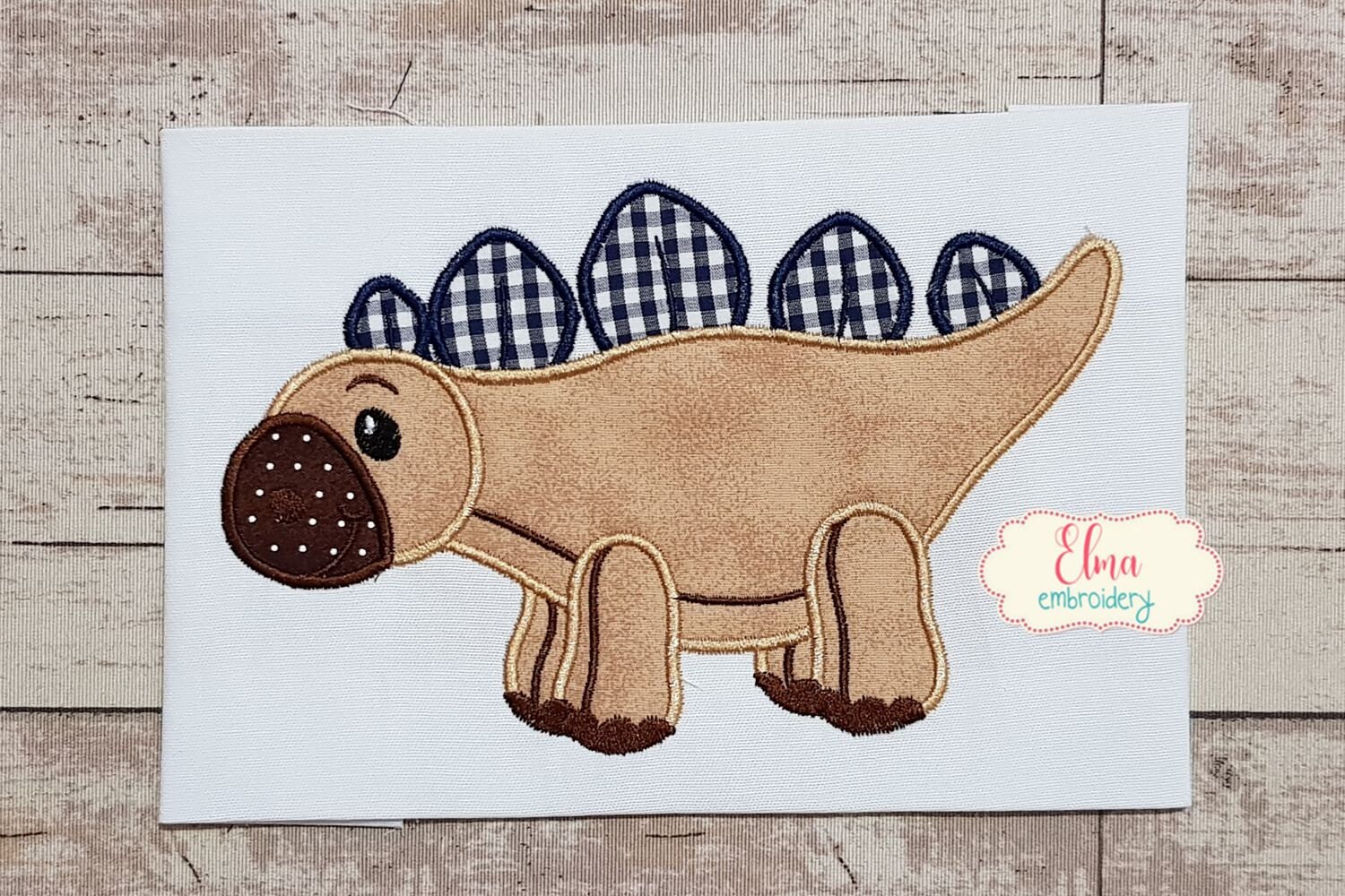 Stegosaurus Dinosaur Machine Embroidery Design Applique | Etsy