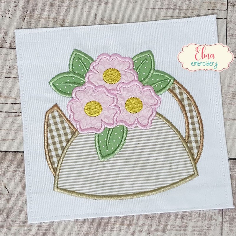 Teapot Applique - Etsy