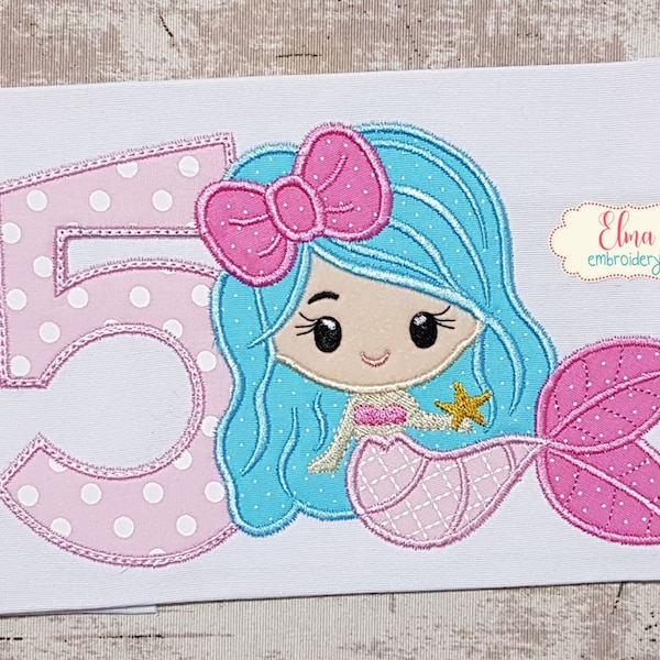 Mermaid Applique - Etsy