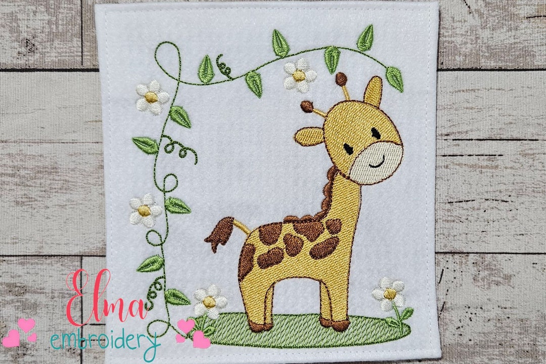 Safari Giraffe Boy - Machine Embroidery Design (3x3 4x4 5x5 6x6 7x7) - Etsy