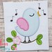 Cute Bird Singing Applique - Machine Embroidery Design (4x4 5x5 6x6 7x7 ...