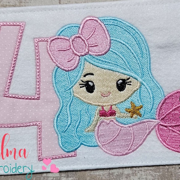 Mermaid Number Four - Etsy