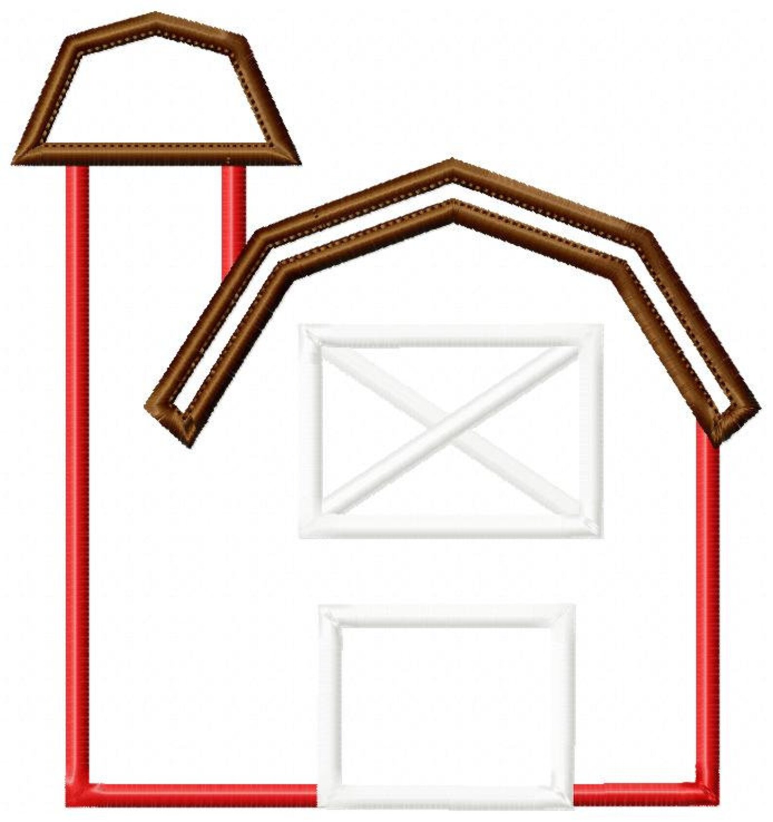 Farm Barn Applique Embroidery Design 4x4 5x5 6x6 7x7 - Etsy