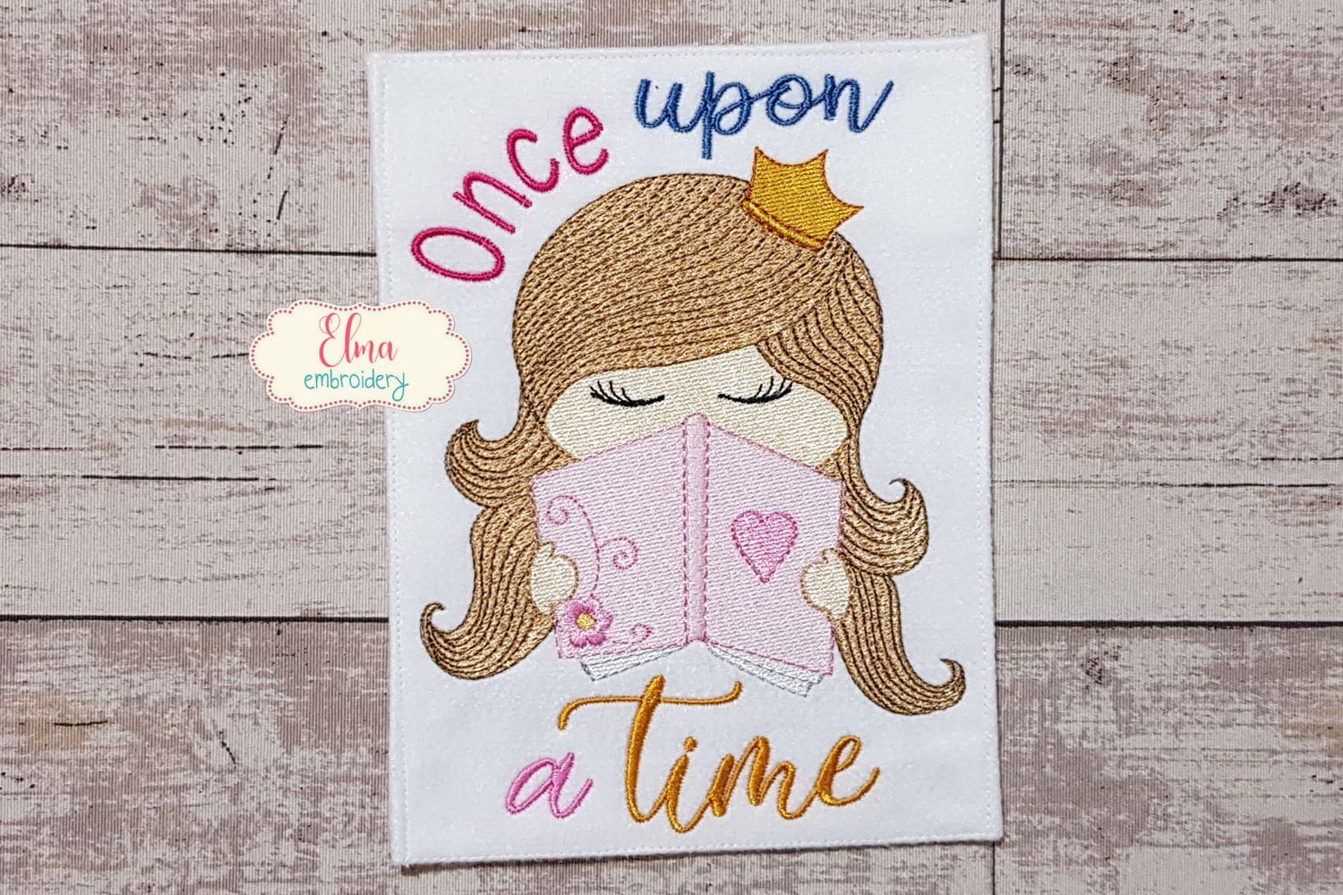Once Upon a Time Embroidery Sayings 4x4 5x7 6x10 7x12 - Etsy