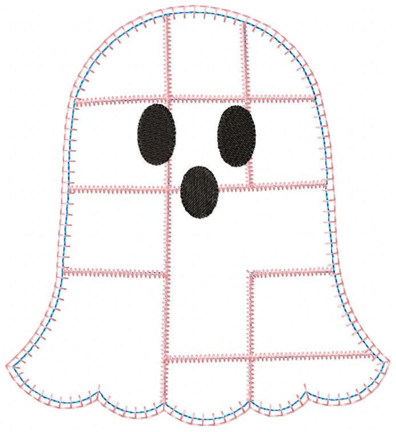 Patchwork Ghost Applique Embroidery Design: Halloween Quilt Pattern ...