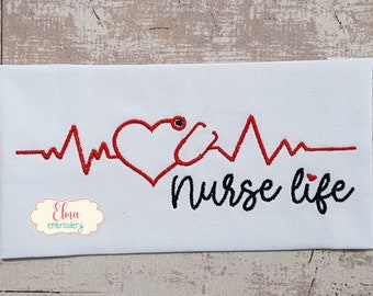 Stethoscope Heartbeat Machine Embroidery Design - Etsy