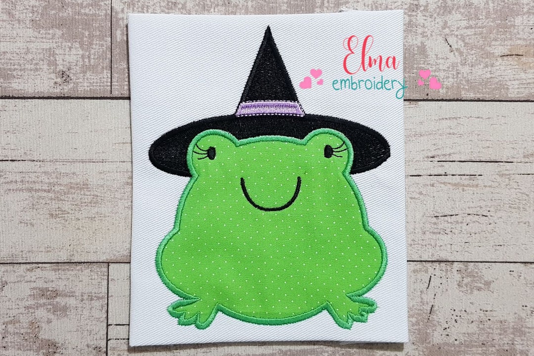 Wizard Frog Girl Machine Embroidery Design (digital Download) - Etsy