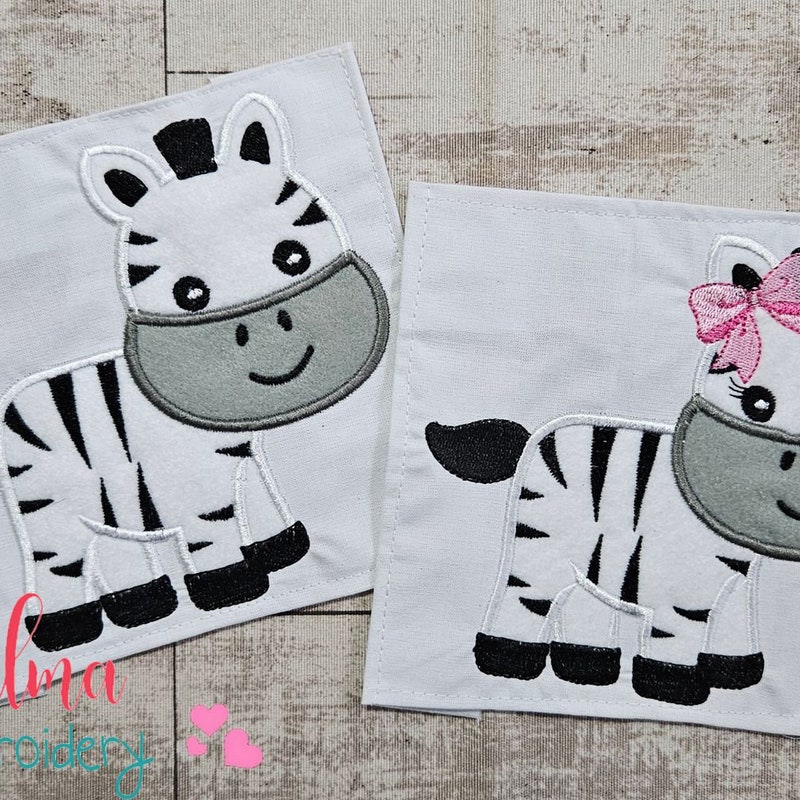 Zebra Applique - Etsy