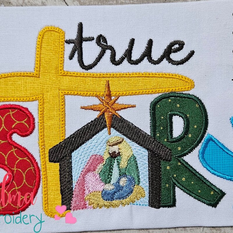 Nativity Embroidery - Etsy