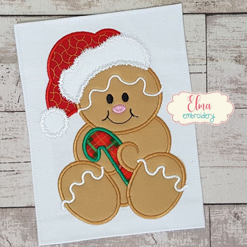 Gingerbread Applique - Etsy