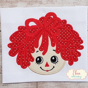 Raggedy Ann Applique Embroidery Design (digital Download) - Etsy