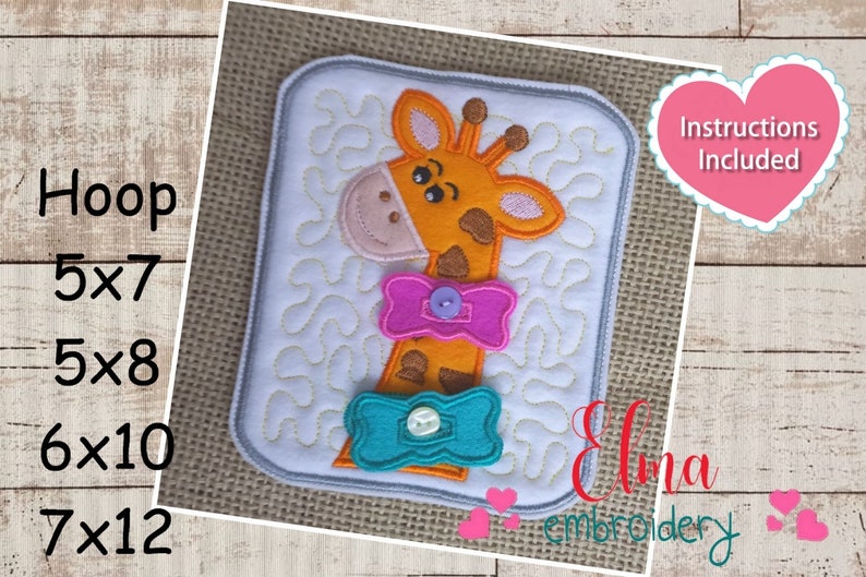 Felt Sensory 4 Games ITH Project Applique 5x7 5x8 6x10 - Etsy
