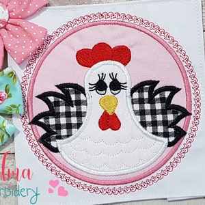 Chicken Frame - Machine Embroidery Design - Applique - Animal ...