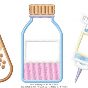 First Aid Kit - Machine Embroidery Design - Applique - Fist Aid ...