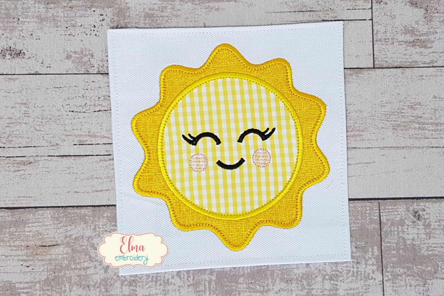 Happy Sun Sunshine Summer Machine Embroidery Design - Etsy