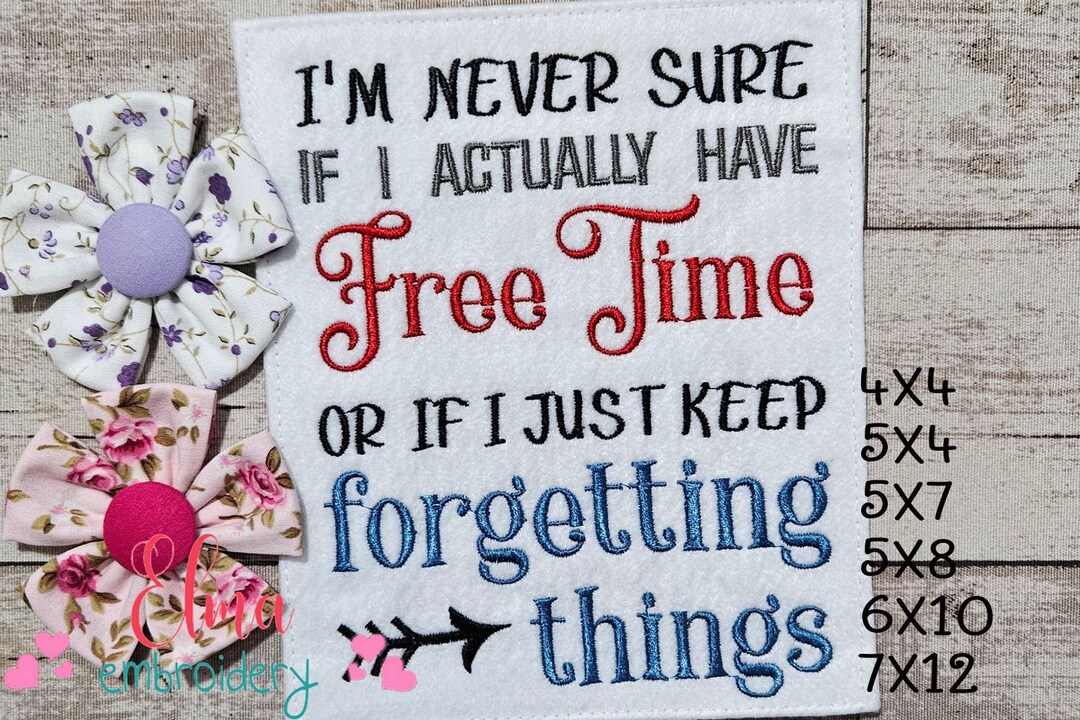 Sarcastic Embroidery, Funny Mom - 4x4 5x4 5x7 5x8 6x10 7x12 - Machine ...