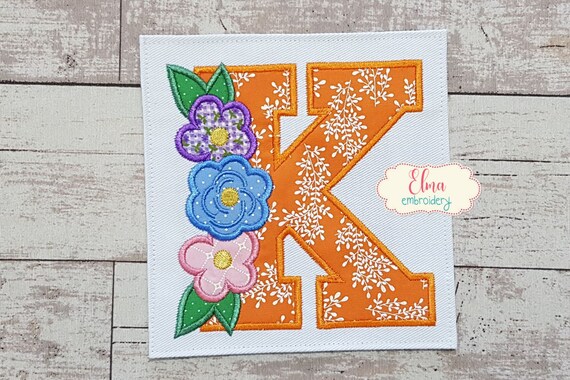 Letter K Applique Designs Free Monogram Letter K Embroidery Design
