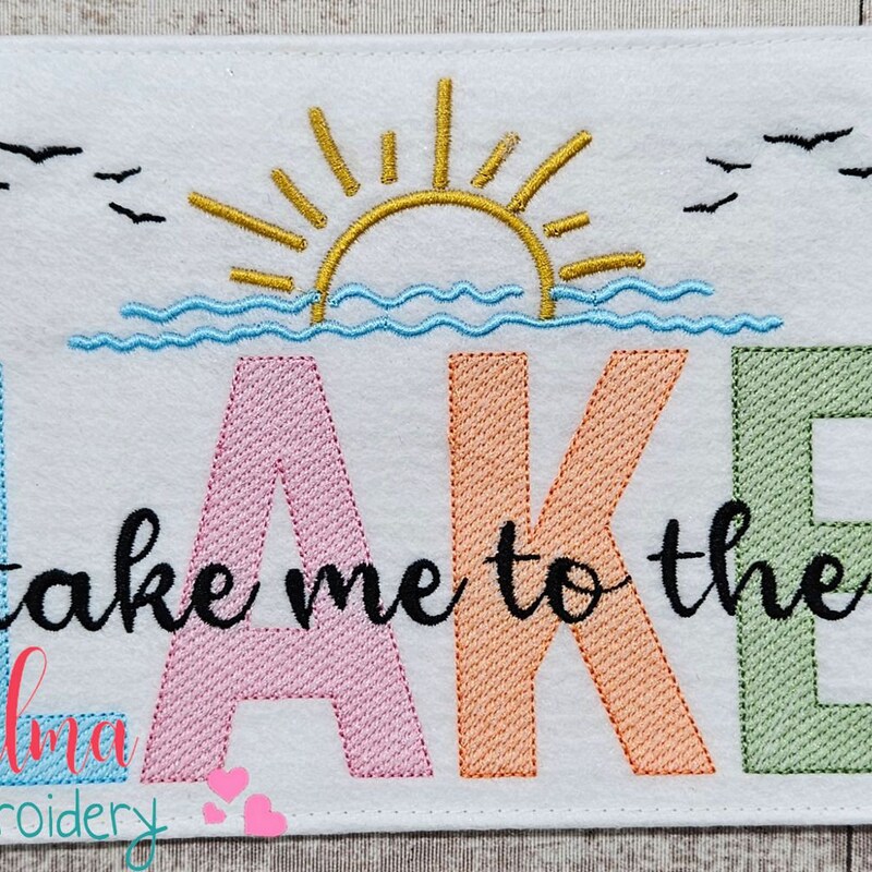 Machine Embroidery Designs Lakes - Etsy