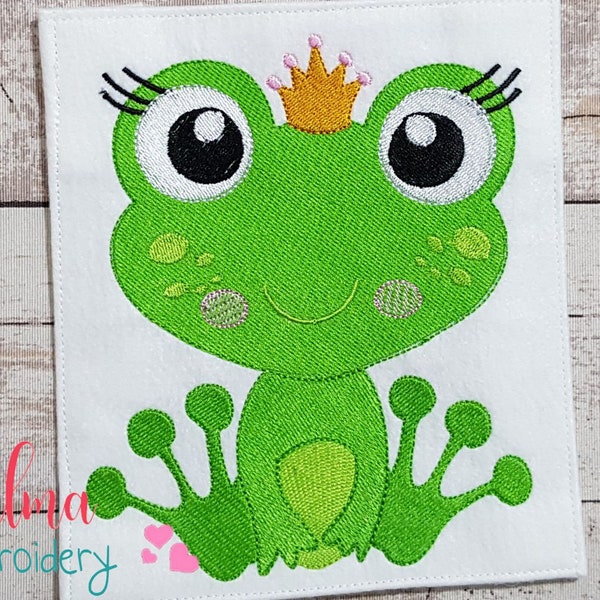 Frog Embroidery - Etsy