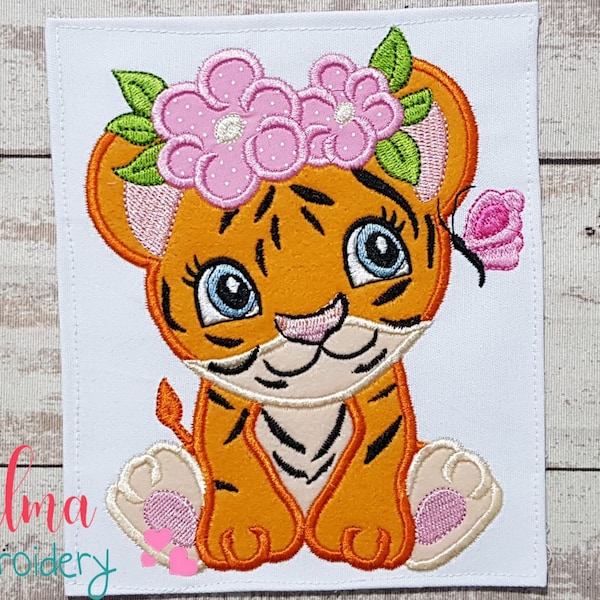 Tiger Applique - Etsy