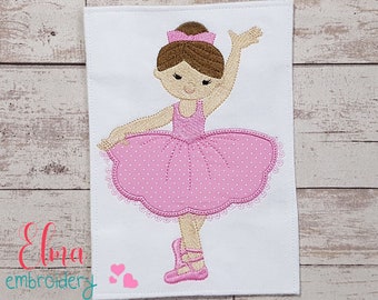Ballerina Applique Design - Etsy