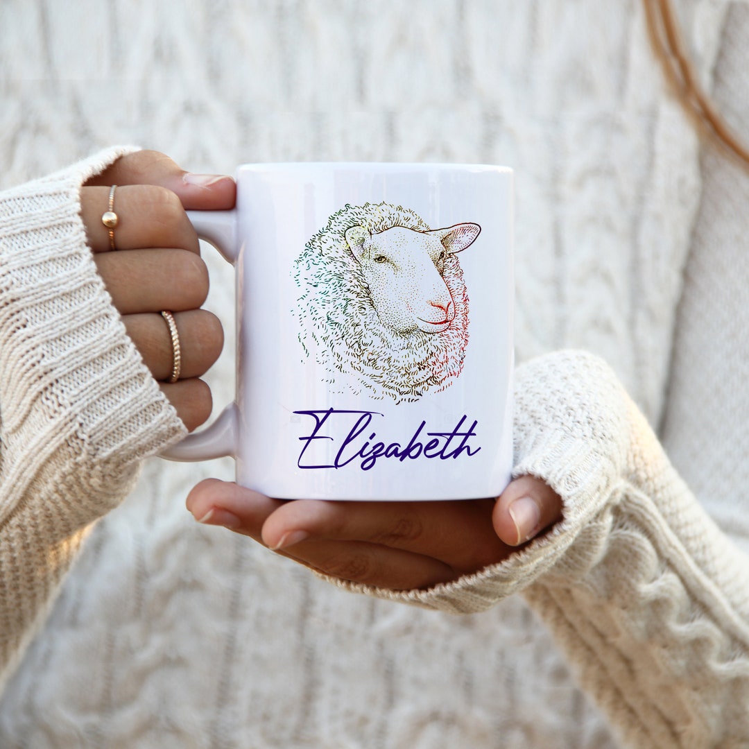 Custom Sheep Mug, Custom Sheep Cup, Sheep Mug Gift, Personalized Sheep ...