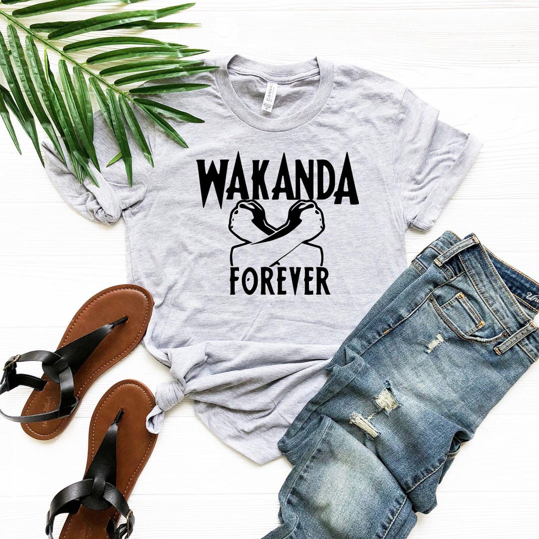 Wakanda Forever Shirt, Black Panther T-shirt, Marvel Avengers T-shirt ...
