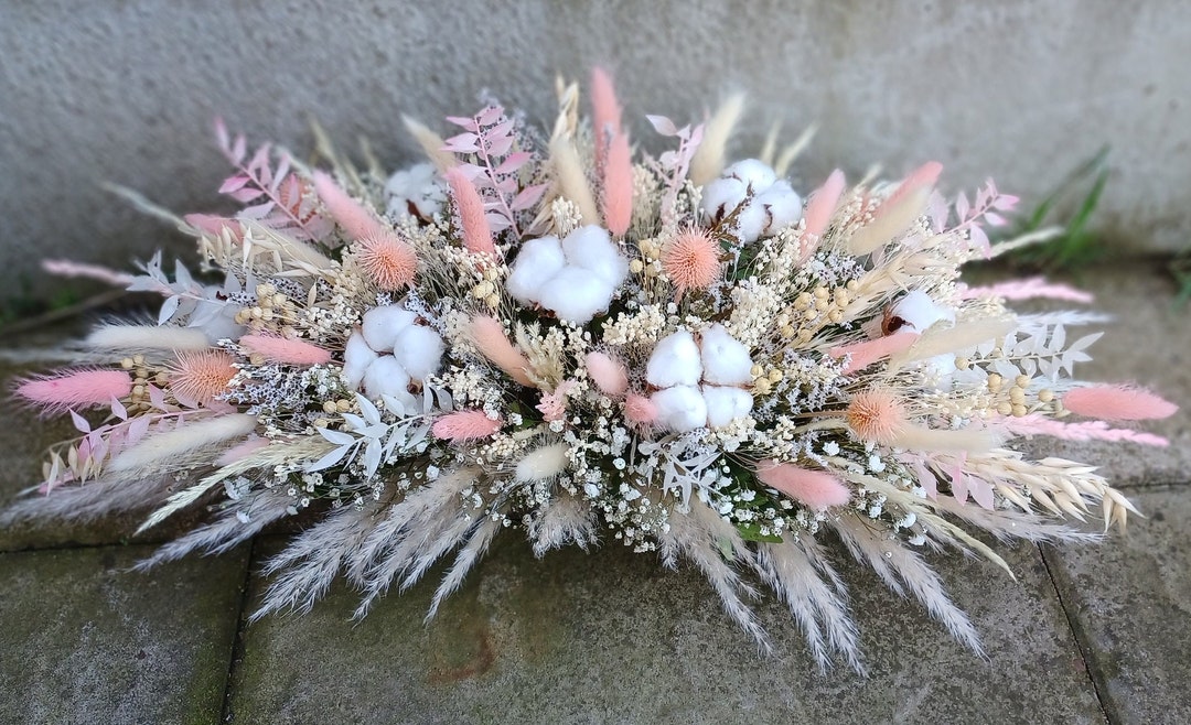 Custom Dried Flower Wedding Centerpiece: Top Table Decoration - Etsy