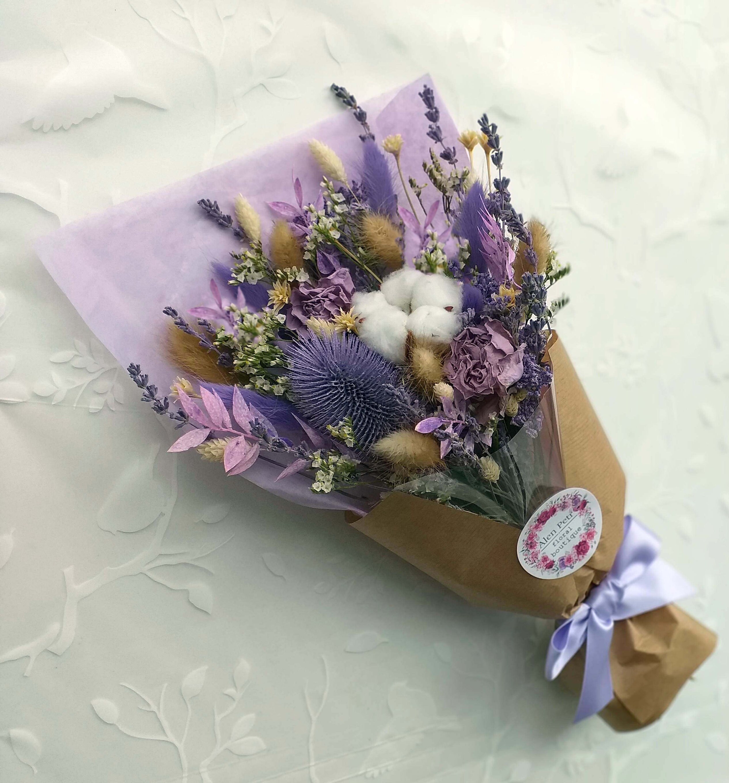 Purple Gerbera Daisy Bouquet