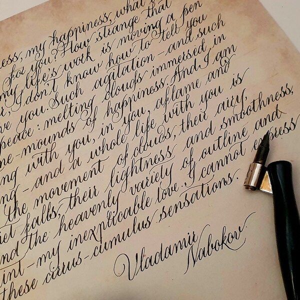 Calligraphy Service - Etsy