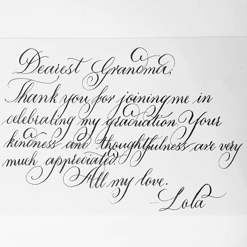 Calligraphy Cards - Etsy