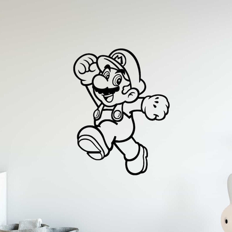 Mario Wall Decal - Etsy