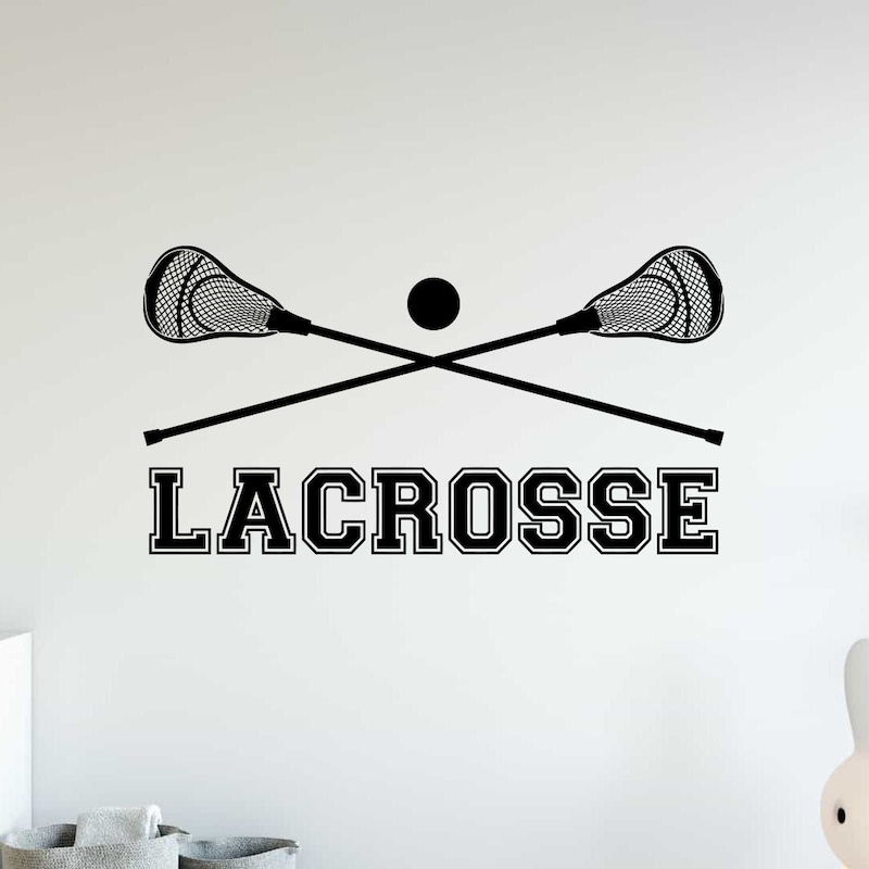 Lacrosse Wall Decal - Etsy