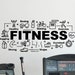 Fitness Wall Decal Vinyl Sticker Sport Home Gym Decor 153(alw) - Etsy