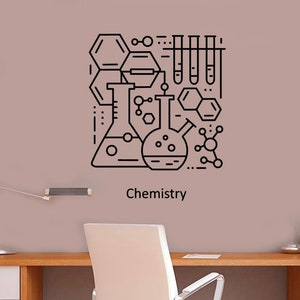 Chemistry Science Wall Vinyl Decal School Education Sticker Home Office ...