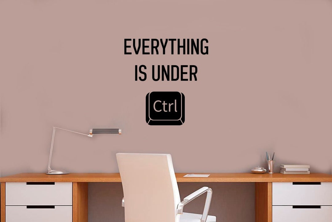 Everything is Under CTRL Wall Vinyl Decal Sticker Funny Office Decor ...