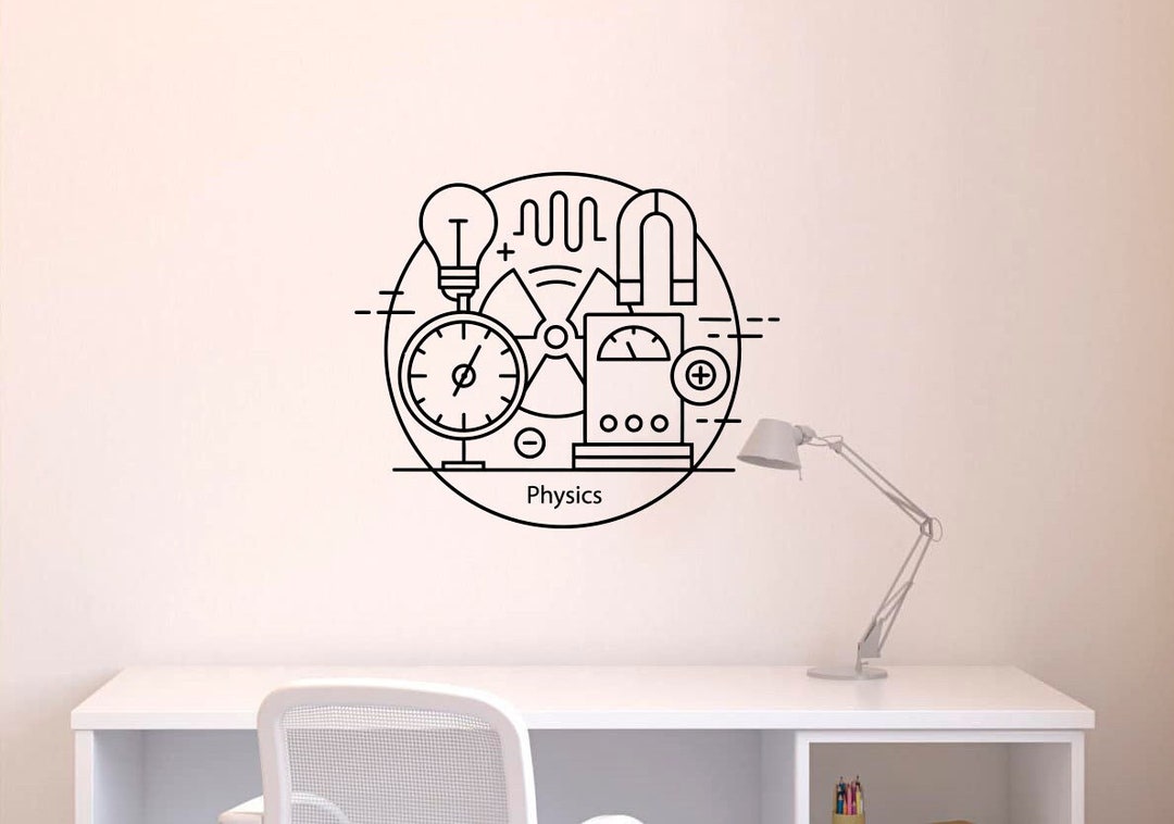 Physics Wall Vinyl Decal School Science Education Sticker Home Office ...