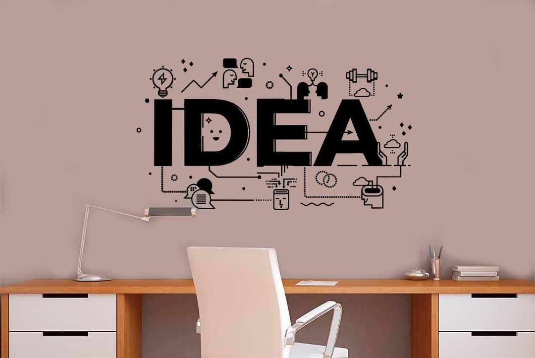 Idea Technology Wall Vinyl Decal Sticker Education Science Motivation ...